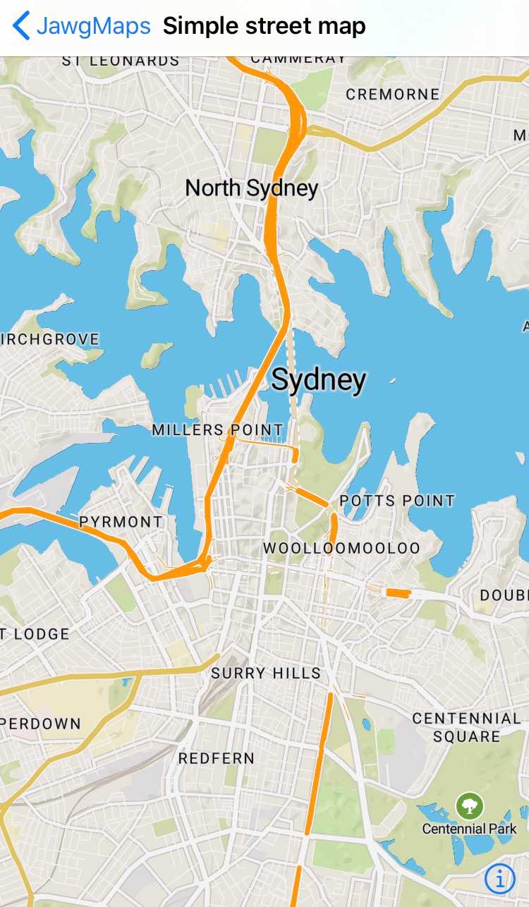 MapLibre GL iOS | Simple map | Jawg Documentation
