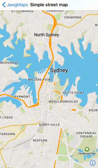 MapLibre GL iOS | Simple map | Jawg Documentation