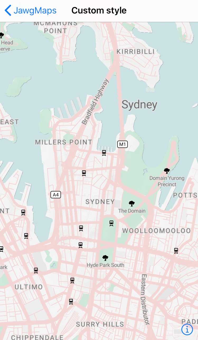 MapLibre GL iOS | Use a custom style | Jawg Documentation