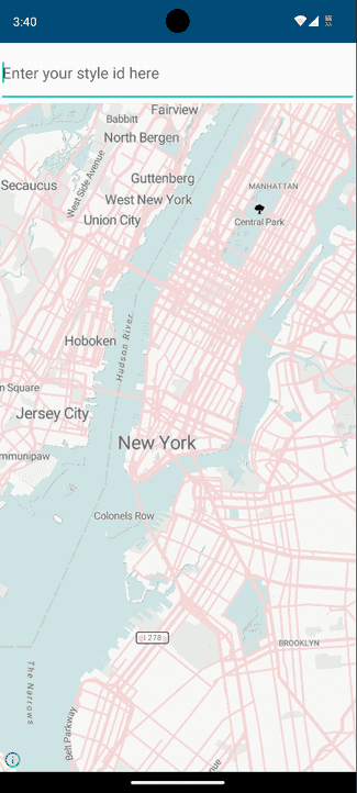 MapLibre Android | Use a custom style | Jawg Documentation