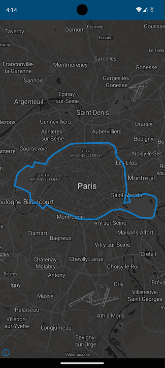 MapLibre Android | Add geometry | Jawg Documentation