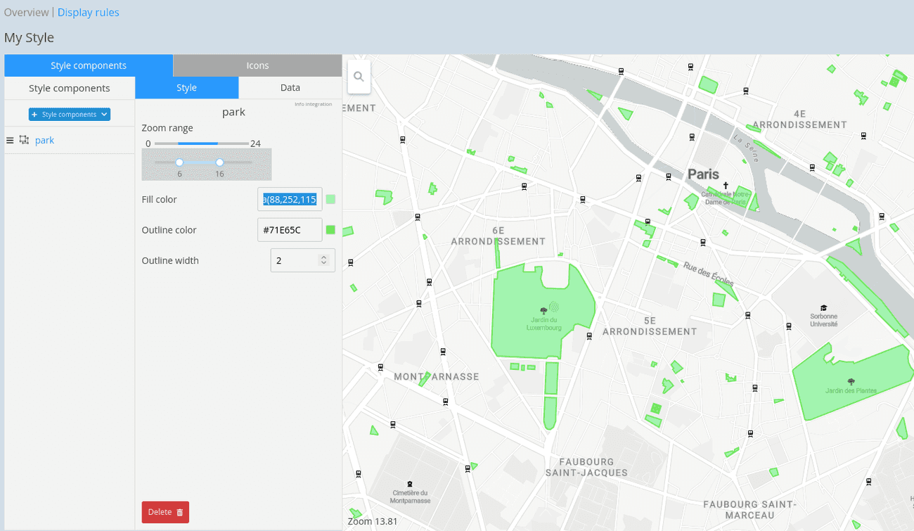 Manual | GIS | Jawg Documentation